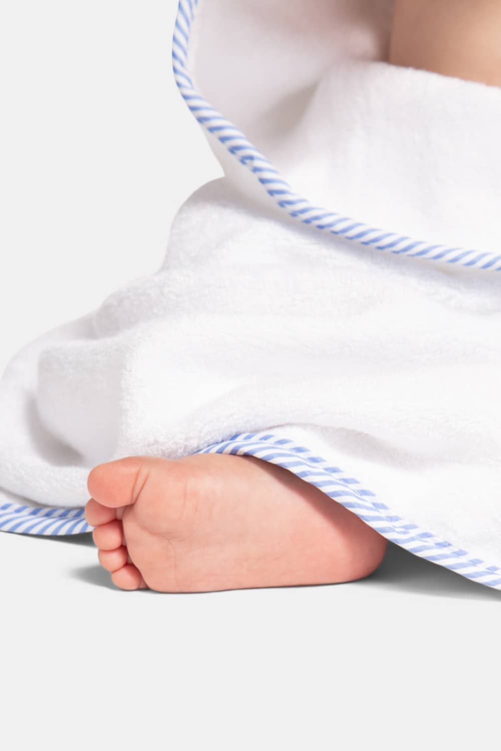 Maternity | Baby Hooded Bath Towel & Wash Mitten Set | Fishers Finery