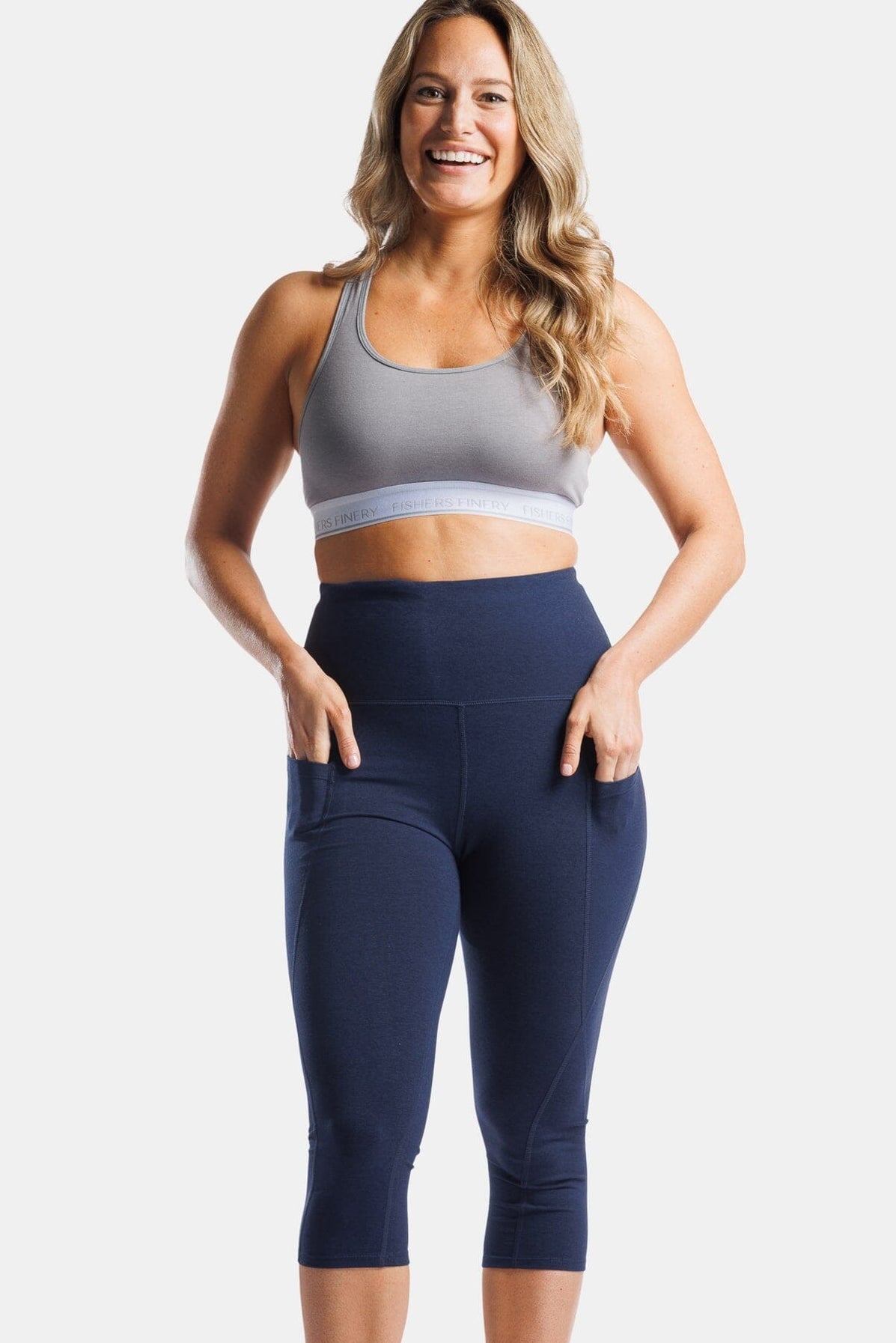 Women's Workout Active Bottoms - Legging Capri Shorts | Fishers Finery