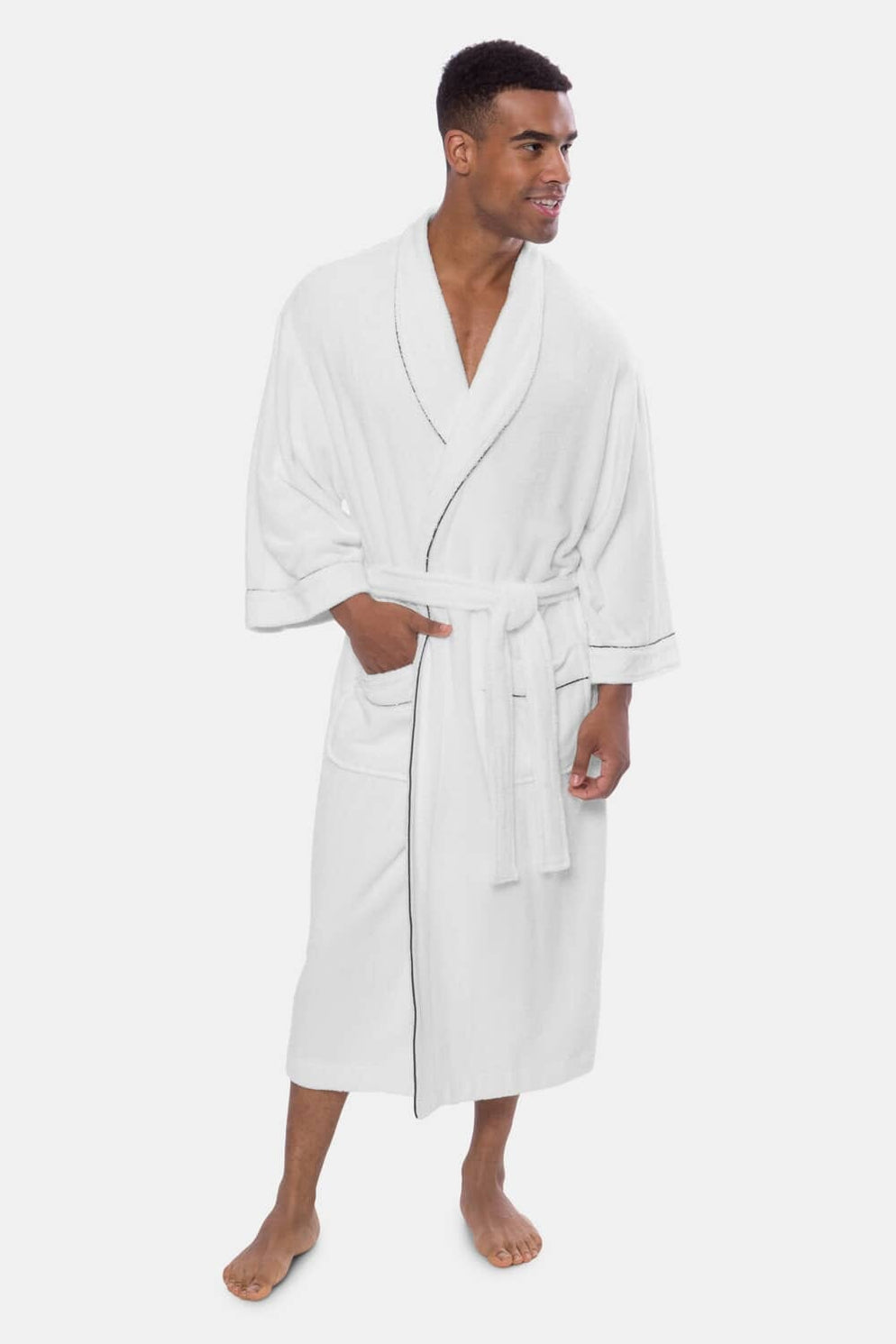 Mens Luxury Spa Robes & Wraps | Terry Cloth | Fishers Finery