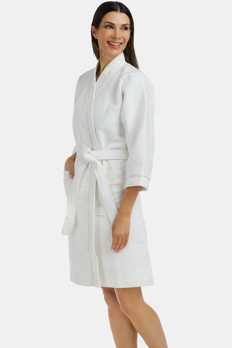 Women's Robes | Modal-Cotton Kimono Style Spa Robe | Fishers Finery