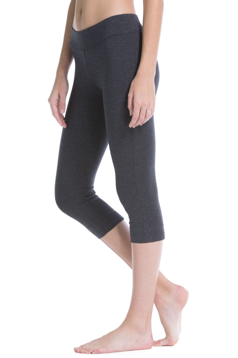 Yoga Capris | Women's Cotton Capri Leggings | Fishers Finery