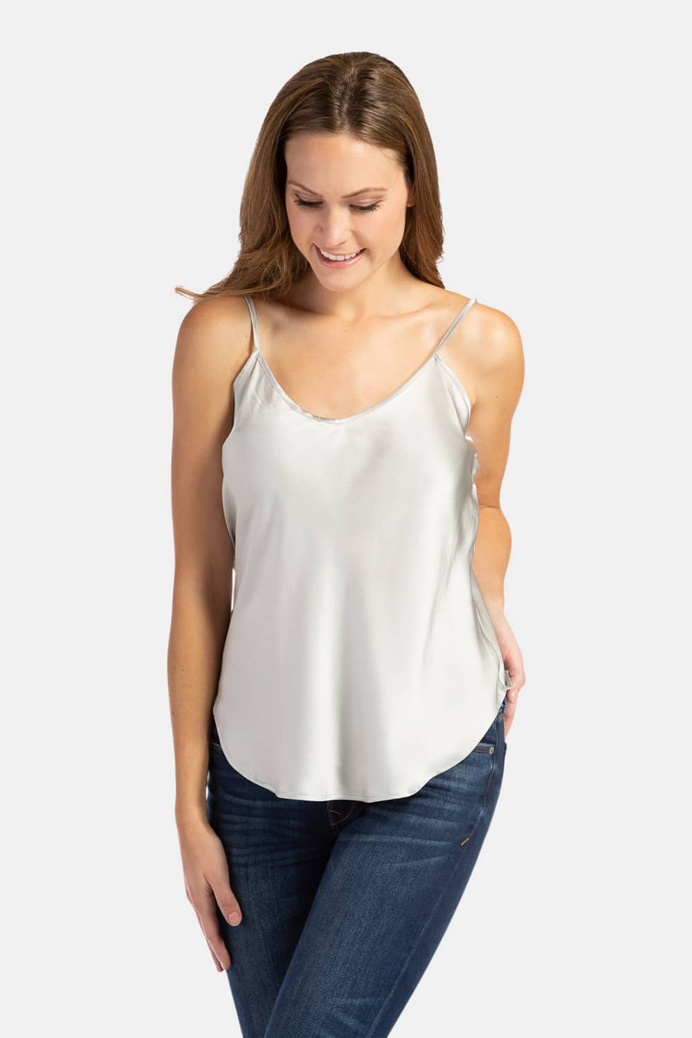 Silk Camisole | 100% Mulberry Silk Cami | Thin Straps | Fishers Finery