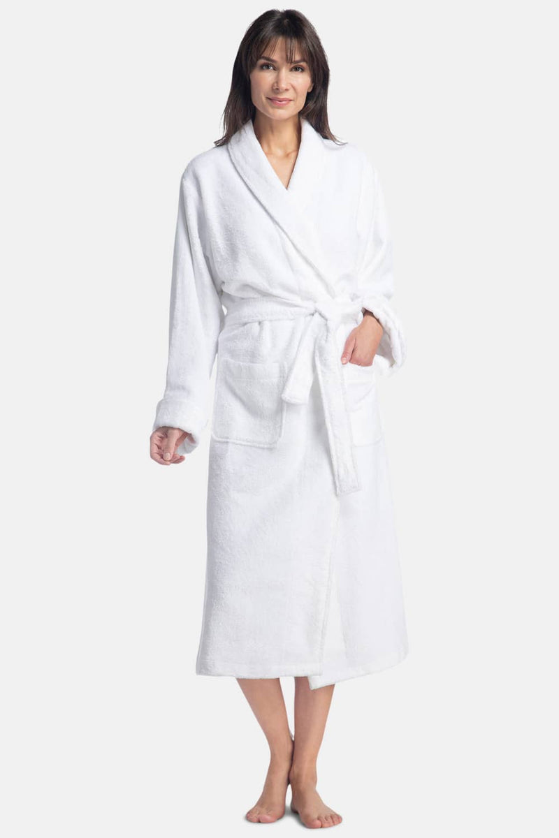 Women's Robes | Turkish Terry Cloth Long Spa Robe | Fishers Finery