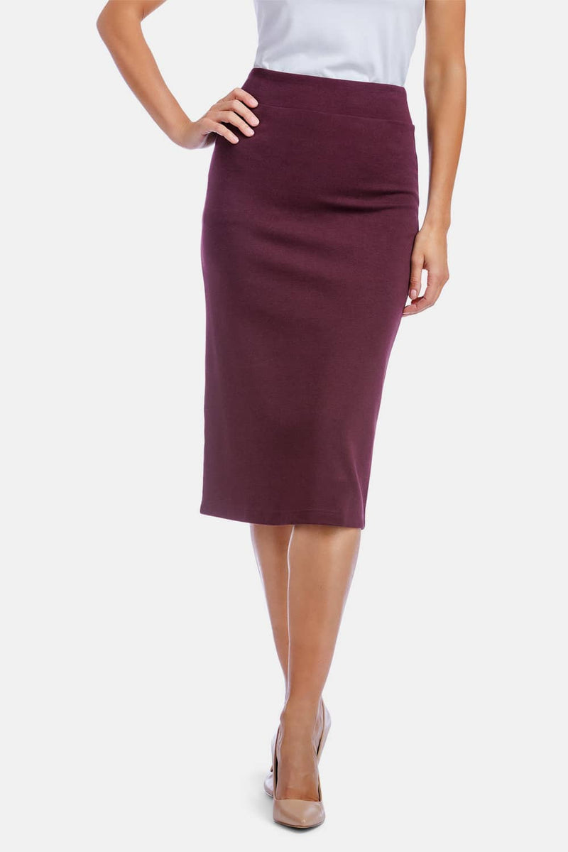Work Skirts | Ponte Knit Midi Pencil Skirts | Fishers Finery