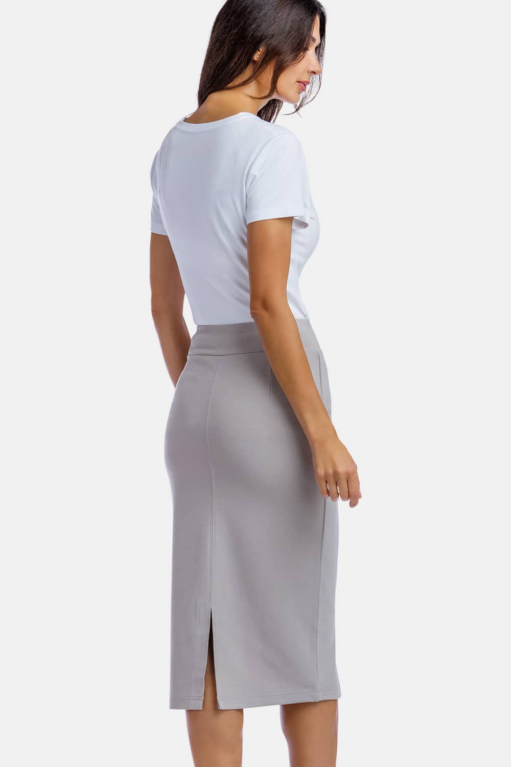 Work Skirts | Ponte Knit Midi Pencil Skirts | Fishers Finery