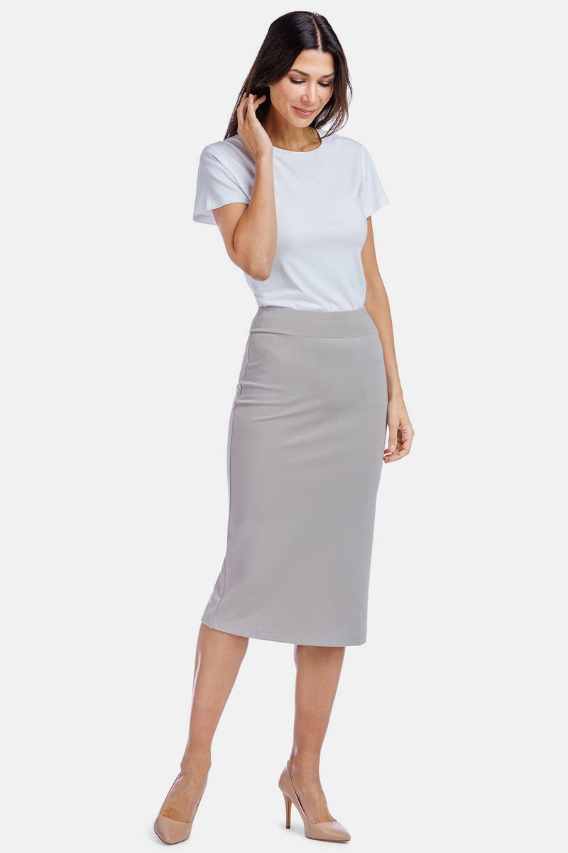 Work Skirts | Ponte Knit Midi Pencil Skirts | Fishers Finery