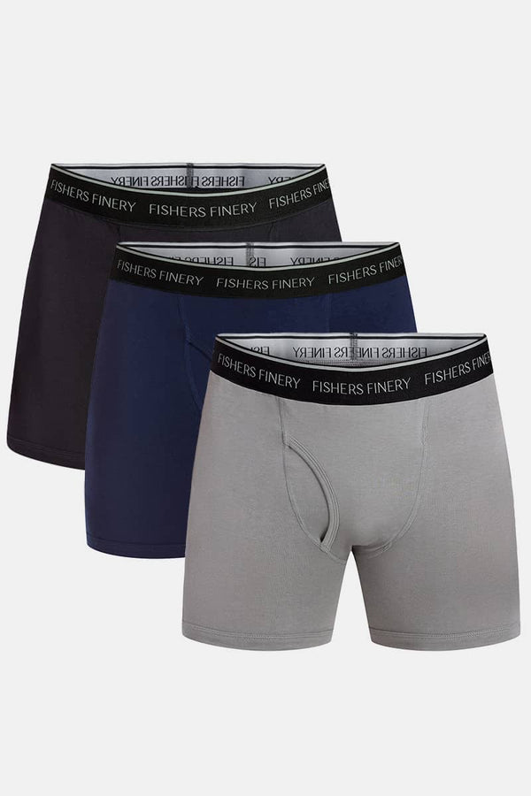 Men's Underwear | Luxury Modal & Cotton Boxer Briefs | Fishers Finery