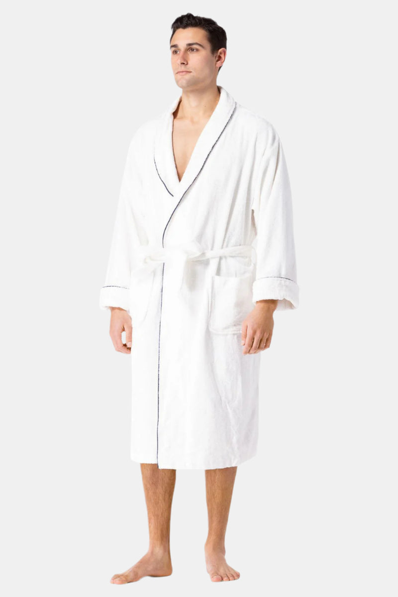 Mens Robes | Mens Luxury Turkish Terry Cloth Spa Robe | Fishers Finery