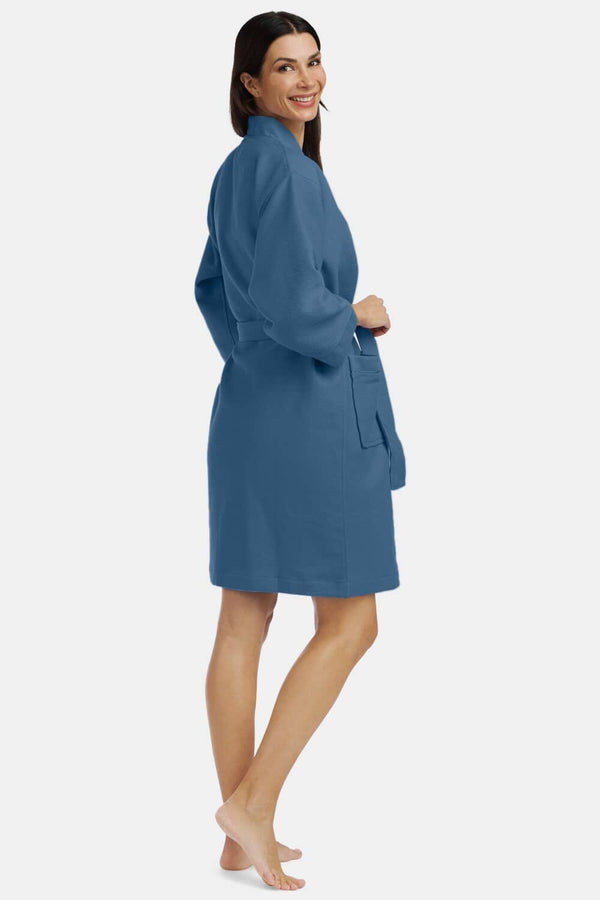 Women's Robes | Modal-Cotton Kimono Style Spa Robe | Fishers Finery