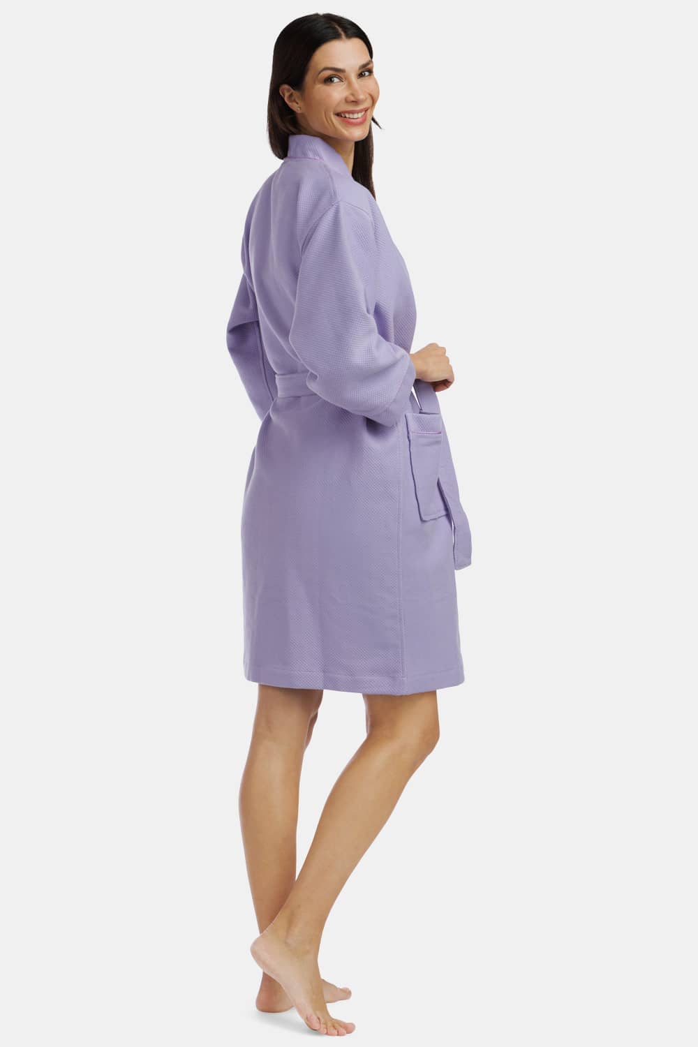 Women's Robes | Modal-Cotton Kimono Style Spa Robe | Fishers Finery