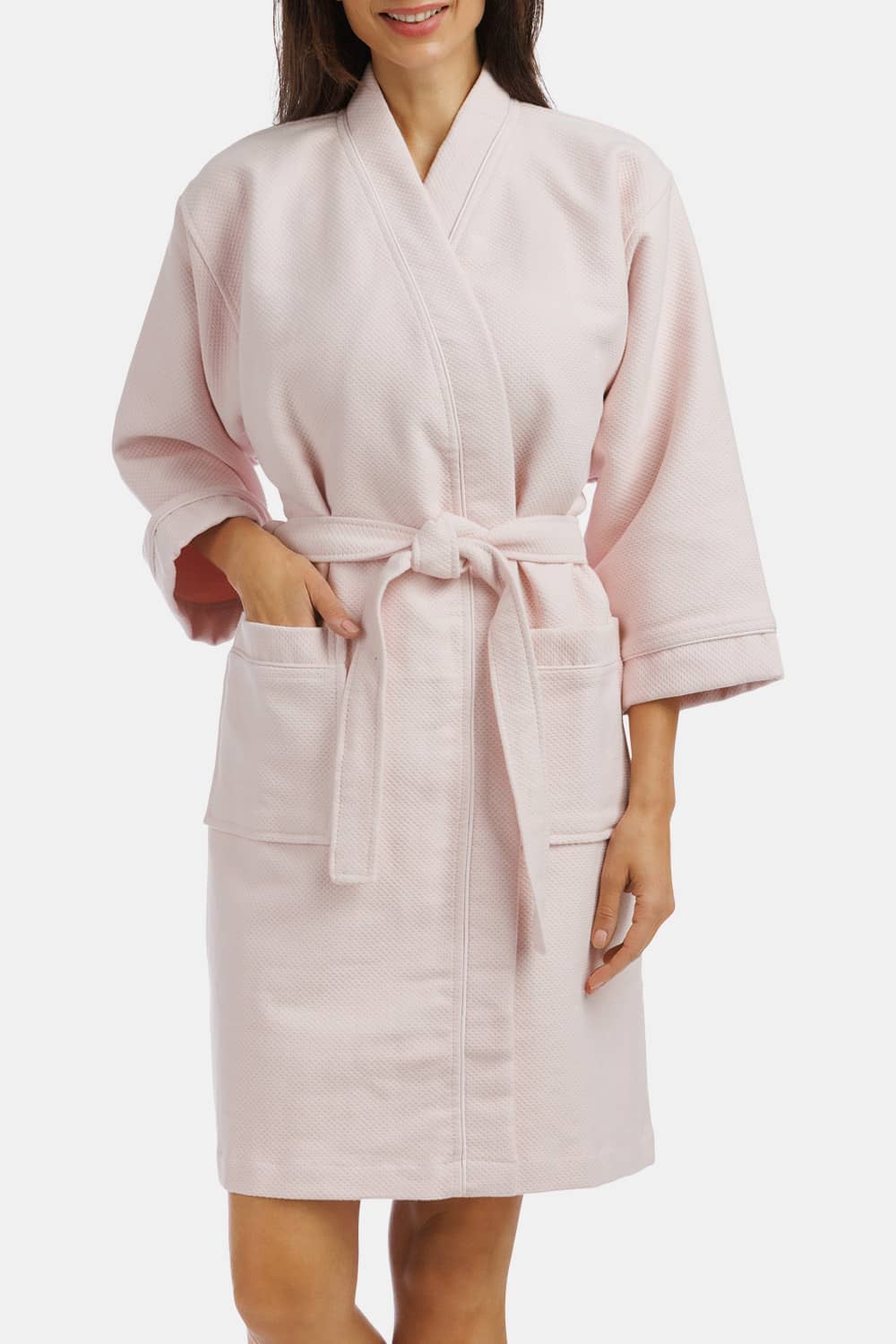 Women's Robes | Modal-Cotton Kimono Style Spa Robe | Fishers Finery